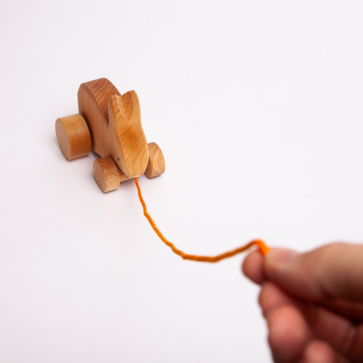 Grimms Wooden Pull Toy Bobbing Rabbit Hans – The Acorn Store