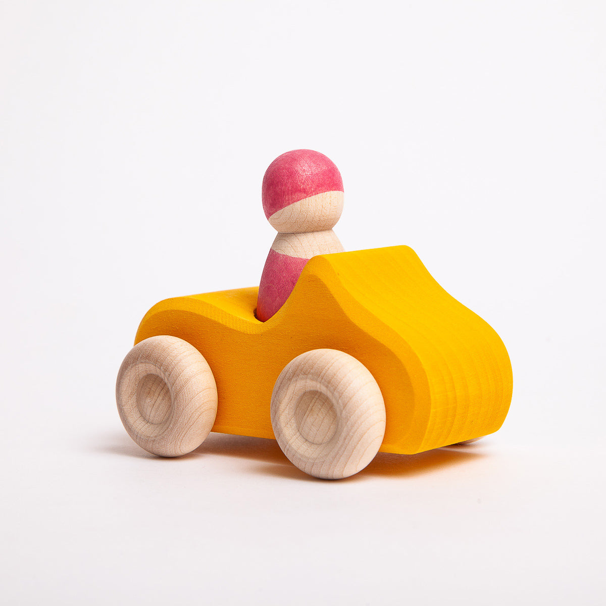Grimms Wooden Convertible Yellow Small Car – The Acorn Store