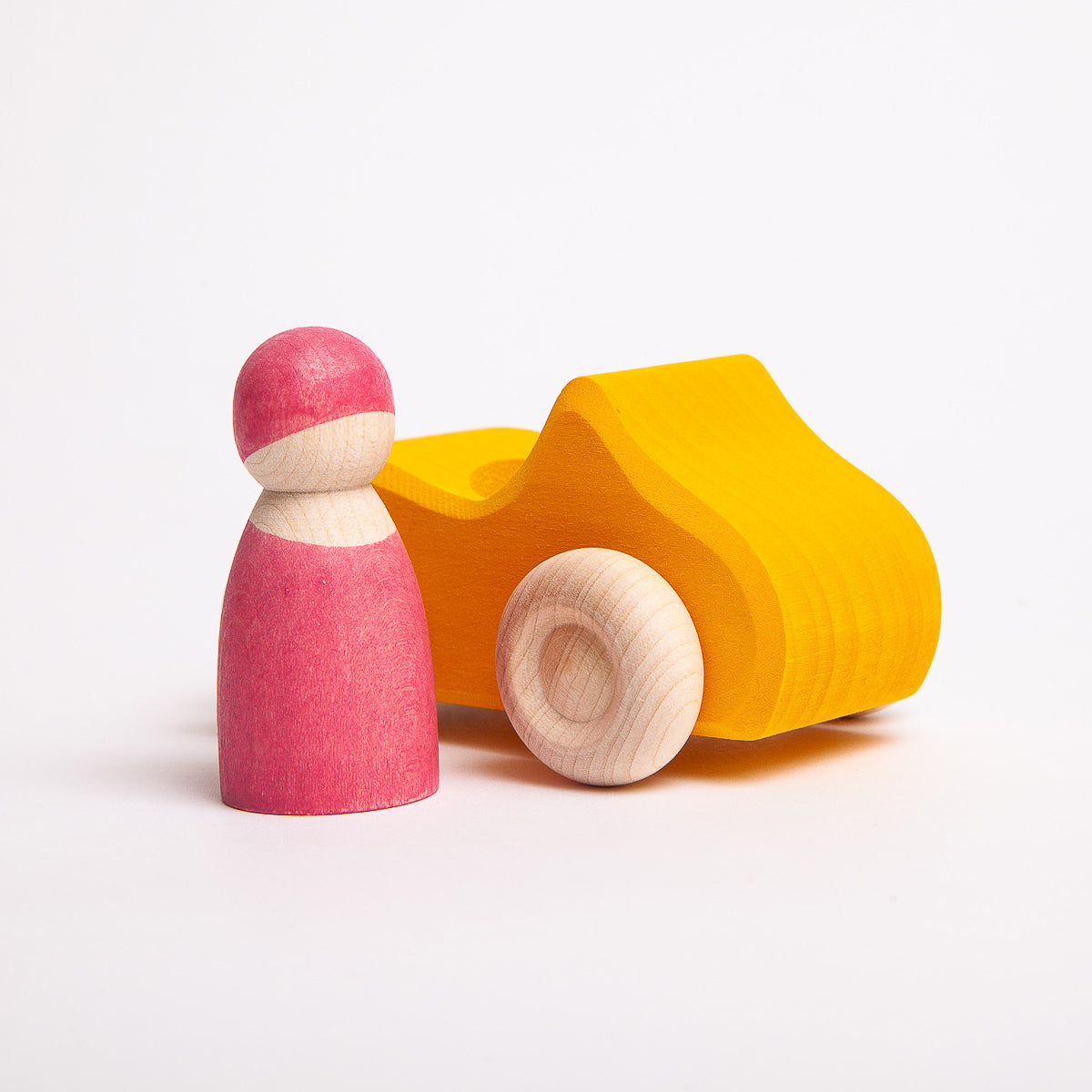 Grimms Wooden Convertible Yellow Small Car – The Acorn Store