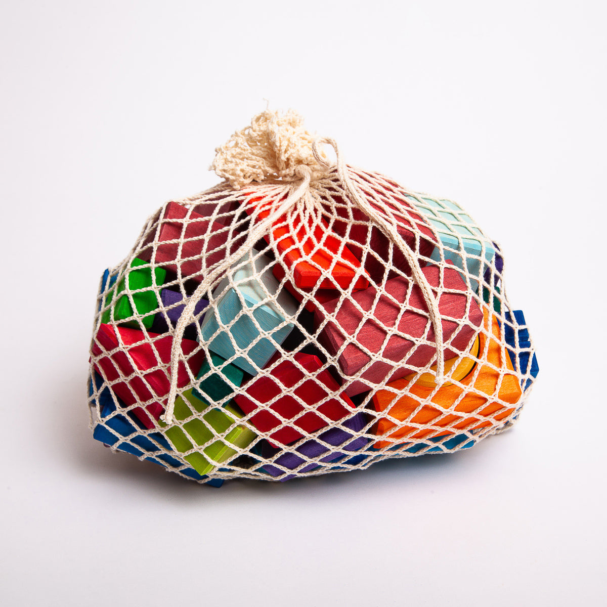 Grimm's Natural Building Blocks 60 Colored Geo-Blocks – The Acorn Store